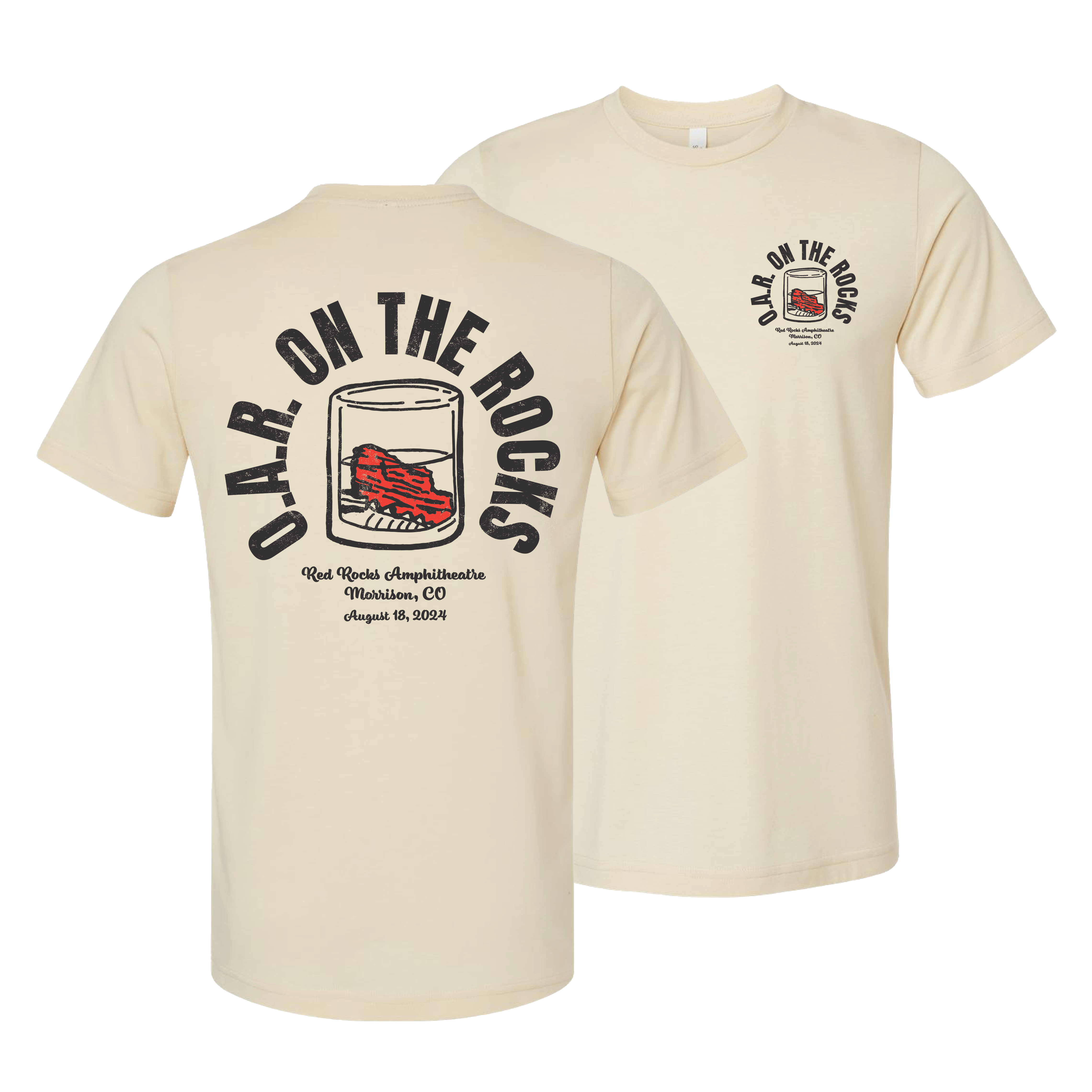 Limited Edition 8/18/24 Red Rocks "On The Rocks" Tee – O.A.R.